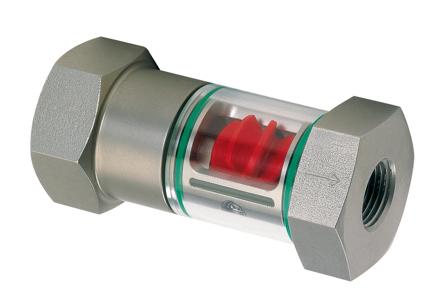 Honsberg - WR1 series Flow Indicator Sight glass/rotor WR1-008GMW I I ...